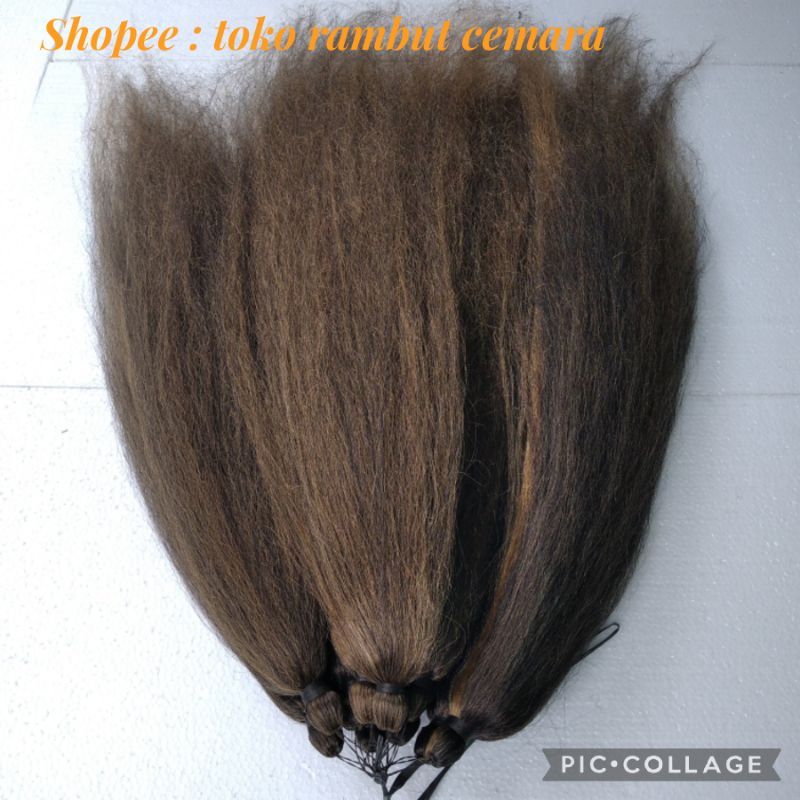 Jual Cemara rambut sintetis panjang 70cm warna mix hitam pirang ...