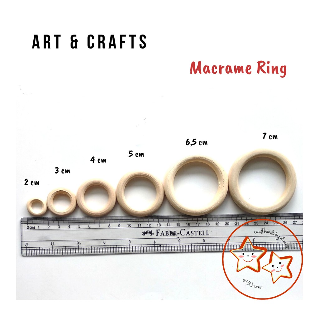 Jual Ring Kayu, Pegangan Kayu, Ring Makrame / Macrame Ring | Shopee ...