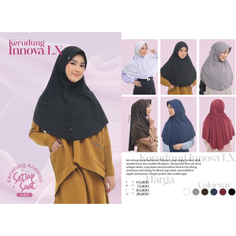Jual KERUDUNG SEKOLAH INNOVA LX - RABBANI PITA TERTUTUP | Shopee Indonesia
