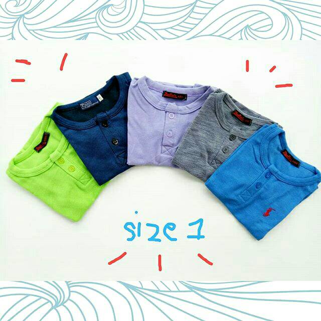 Jual BAJU KAOS POLO KANCING POLOS KERAH ANAK 1 TAHUN | Shopee Indonesia