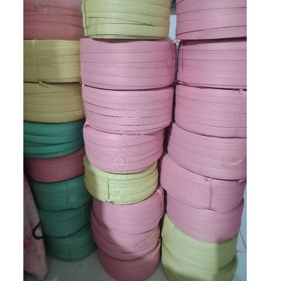 Jual Tali aping Band 15mm 1kg Merah, Kuning, Hijau Biru tali ban eser ...