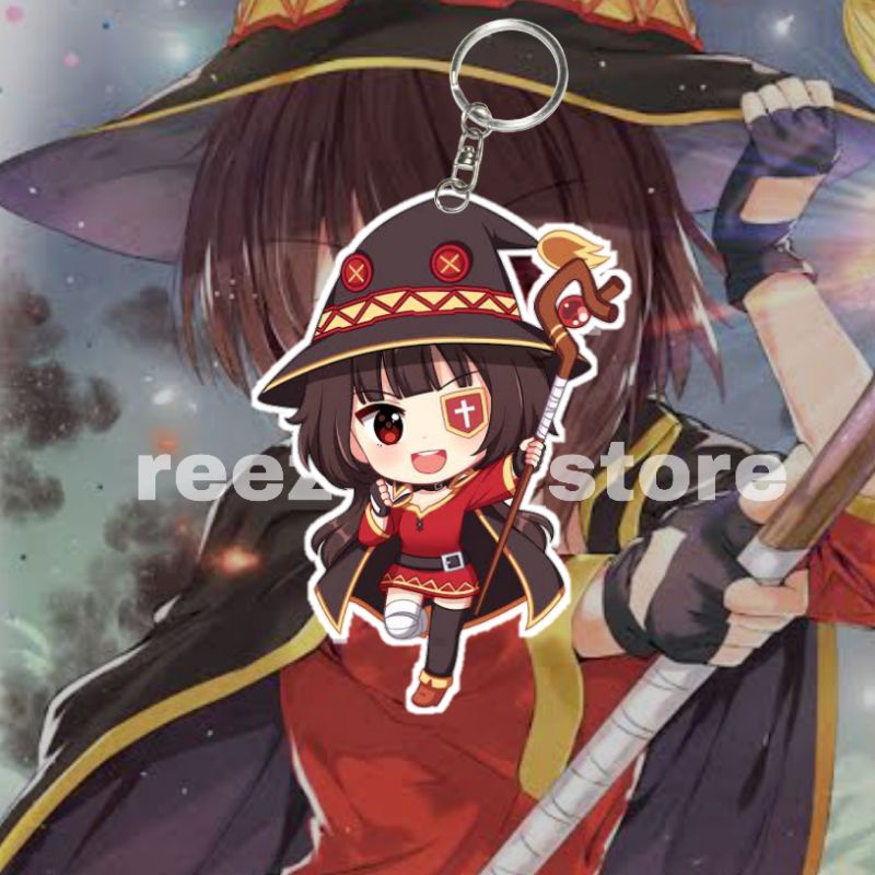 Jual GANTUNGAN KUNCI ANIME KONOSUBA MEGUMIN - Keychain Acrylic Ganci ...