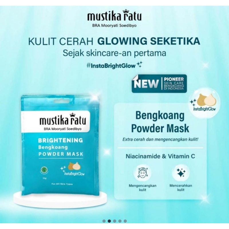 Jual Mustika Ratu brightening bengkoang powder mask 15g | Shopee Indonesia