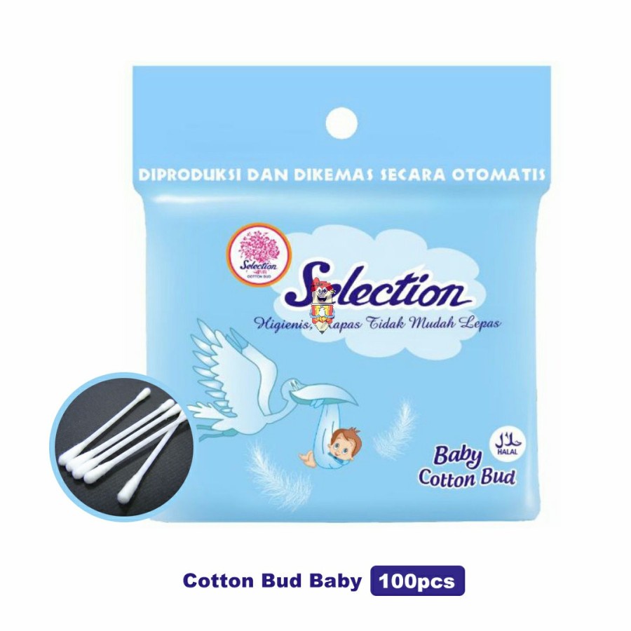 Jual Cotton Bud BABY Selection isi 100 pcs | Shopee Indonesia