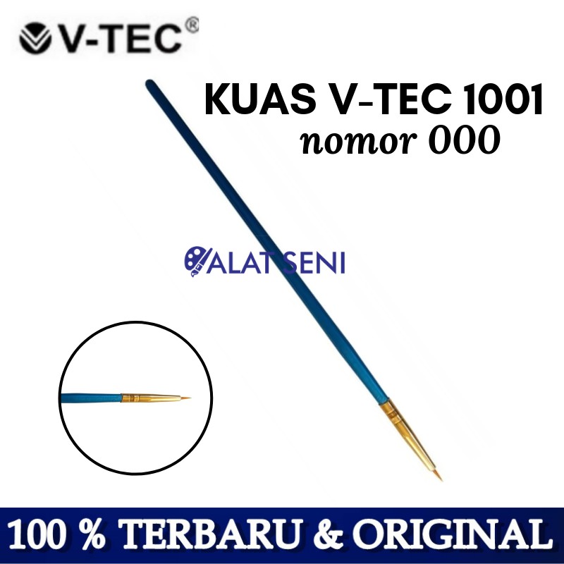 Jual Kuas Lukis / Kuas Vtec 1001 Nomor 000 / Kuas Round Vtec 1001 Nomor ...