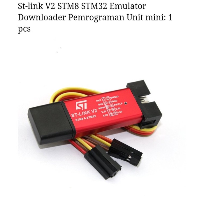 Jual ST-Link V2 STM8 STM32 Emulator Download Auto Programmer n jumper ...