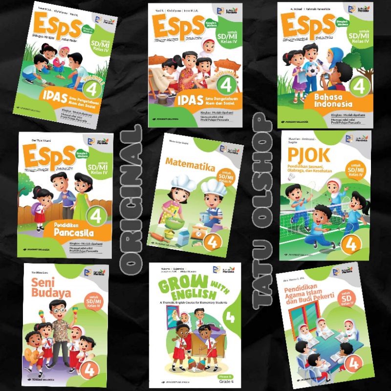 Jual Buku Kurikulum Merdeka SD Kelas 4 IV Original Penerbit Erlangga ...