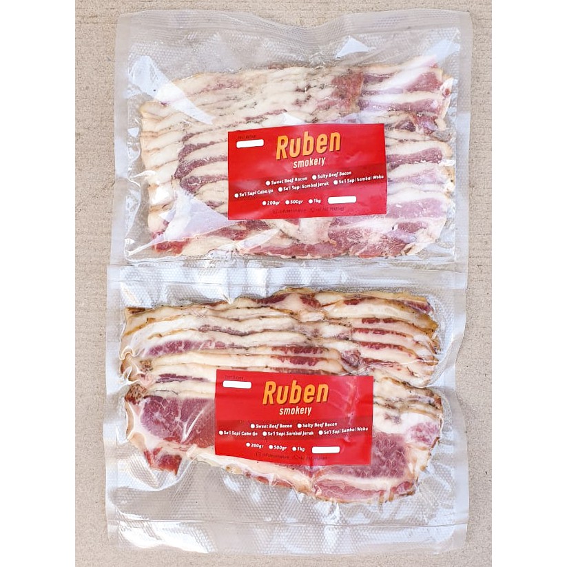 Jual Bacon Sapi Slice 1kg | Shopee Indonesia
