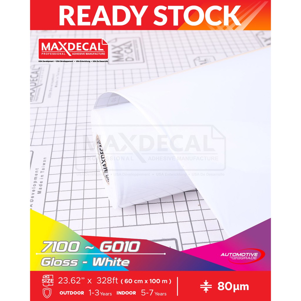 Jual STIKER STICKER SKOTLET SCOTLET CUTTING MAXDECAL 7100 Warna Hitam ...