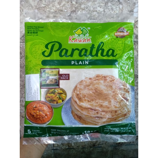 Jual Roti Paratha Plain 5 pc 400 gram Kawan Food | Shopee Indonesia