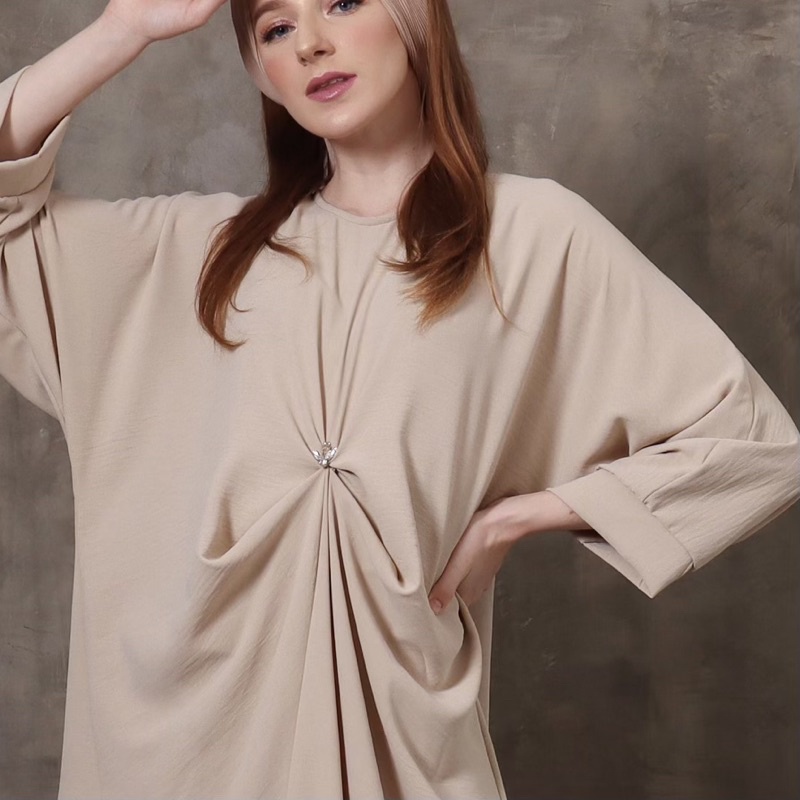 Jual kafaya kaftan in stone - marvshe | Shopee Indonesia