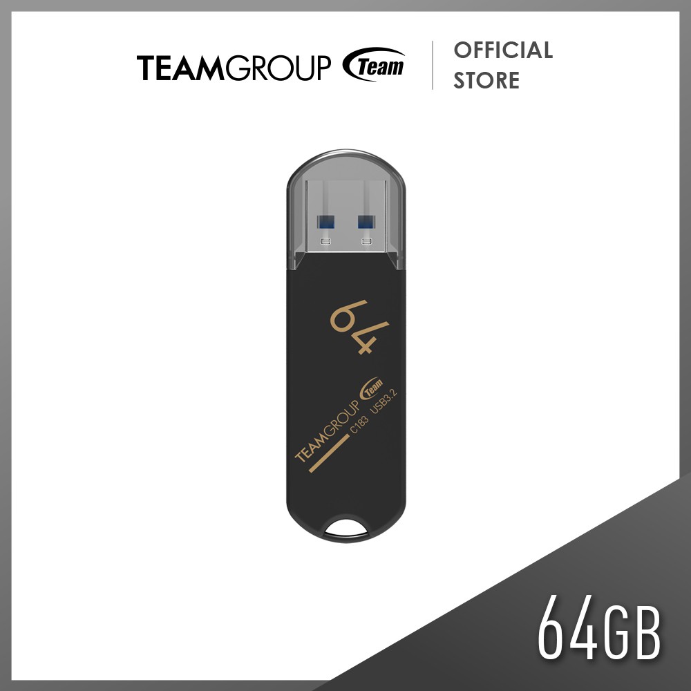 Jual TEAMGROUP UFD C183 USB 3.0 FLASH DRIVE 64GB Black | Shopee Indonesia