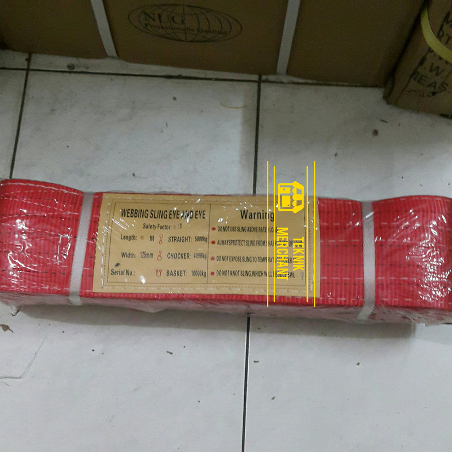 Jual WEBBING SLING BELT 5 TON X 6 METER - TALI SABUK 5T X 6M - WEBING ...