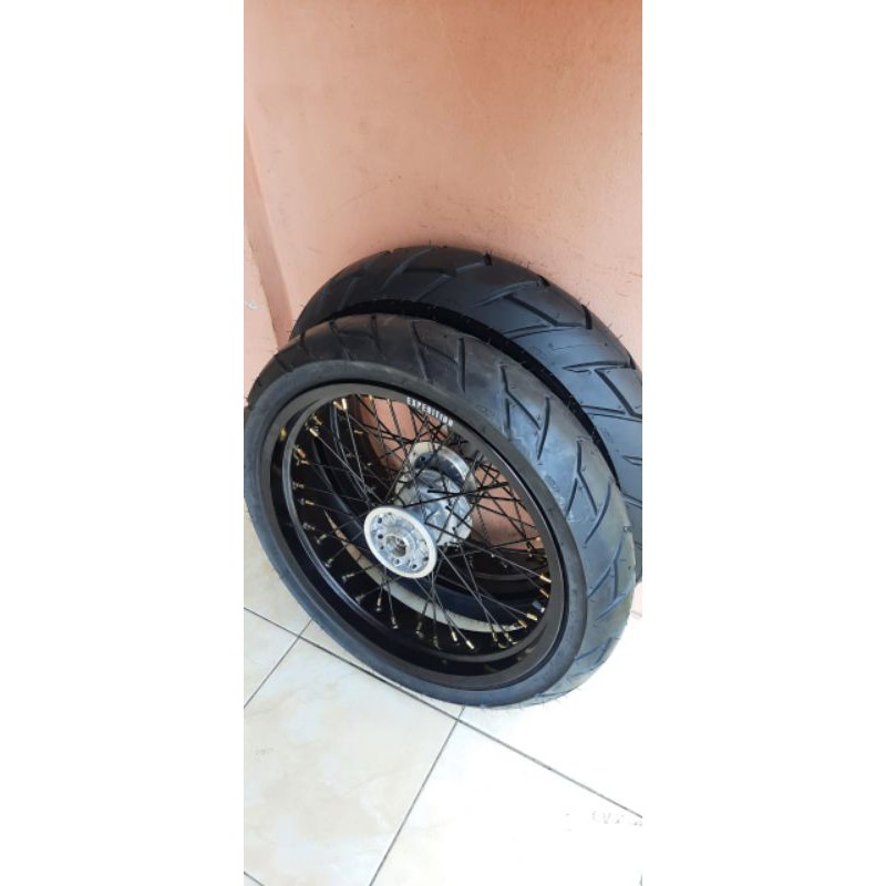 Jual Ban set Supermoto KLX Dtracker 150 semi enduro | Shopee Indonesia