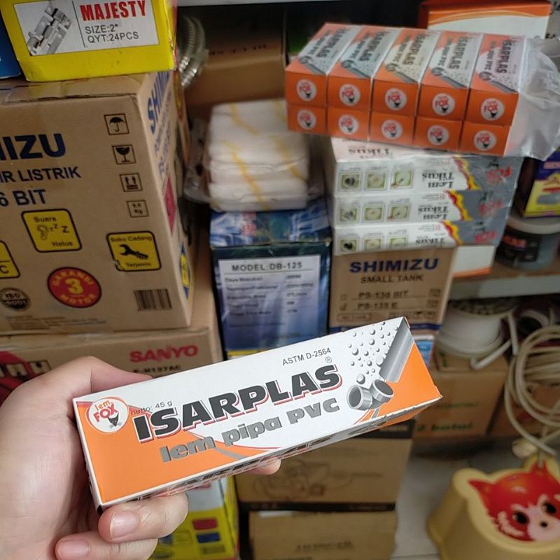 Jual Lem Isarplas kaleng besar. isarplas tube. lem pipa PVC. lem pipa ...