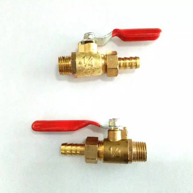 Jual Kran Kompresor /Stop Kran / Kran Angin 1/4" | Shopee Indonesia