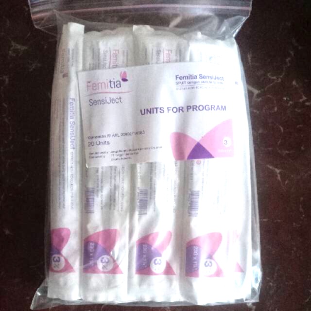 Jual Spuit 3cc isi 20pcs NEW Femitia SensiJect | Shopee Indonesia