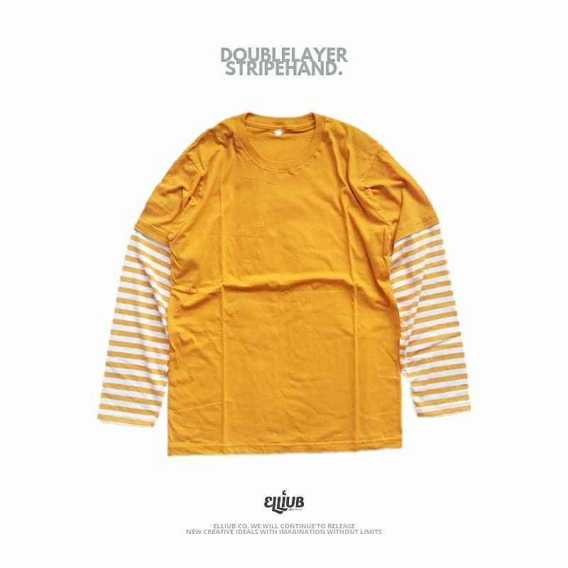 Jual Baju polosan lengan panjang longsleve | Shopee Indonesia