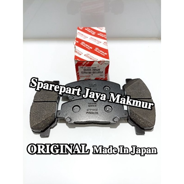 Jual brake pad kampas rem depan toyota alphard vellfire ANH20 2008-2015 estima previa original ...