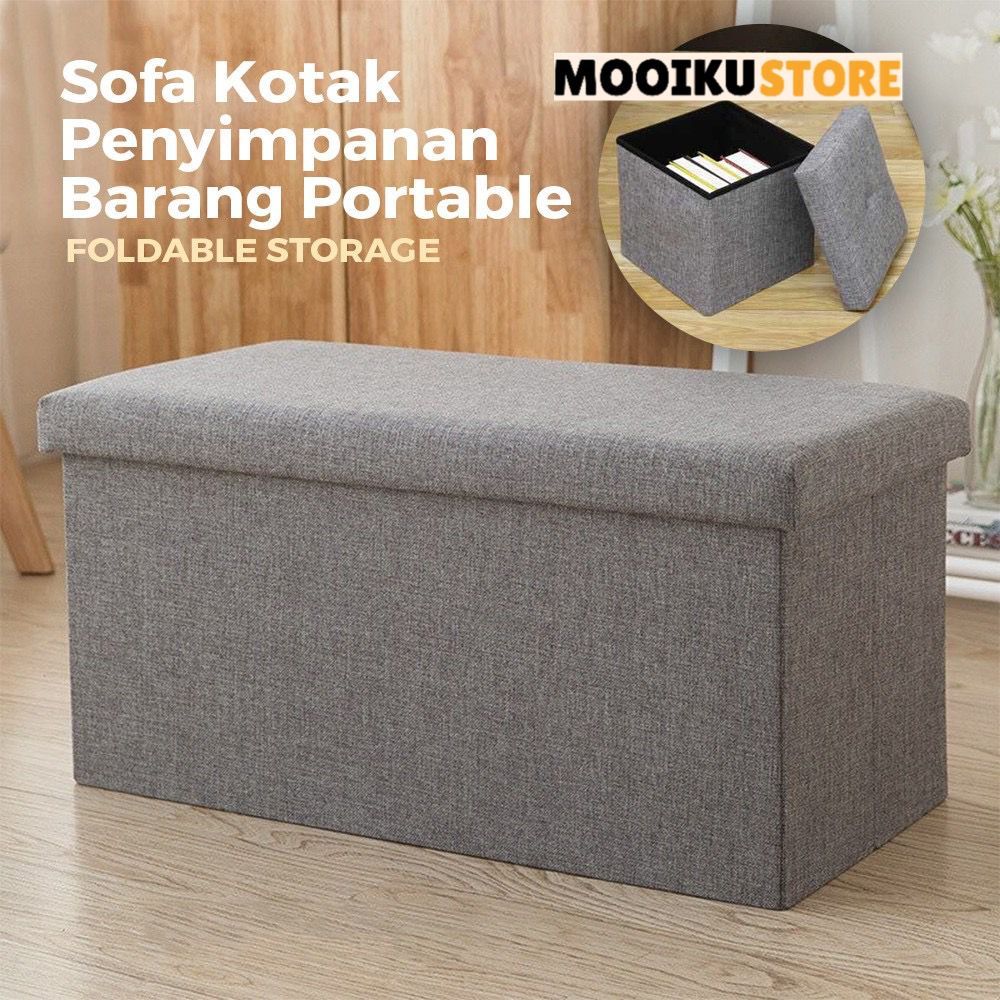 Jual storage Box Bangku lipat Kursi Penyimpanan Barang Bangku Serbaguna ...