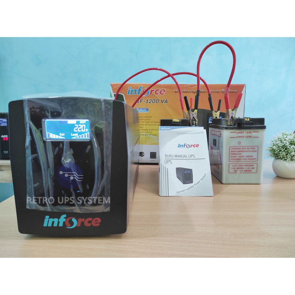Jual UPS Modif Modifikasi Eksternal Aki 24V Inforce 1200VA BARU ...