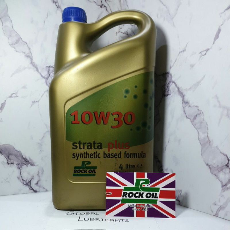 Jual Rock Oil Strata Plus 10W-30 Fully Synthetic Oil 4 Liter Made in UK ...