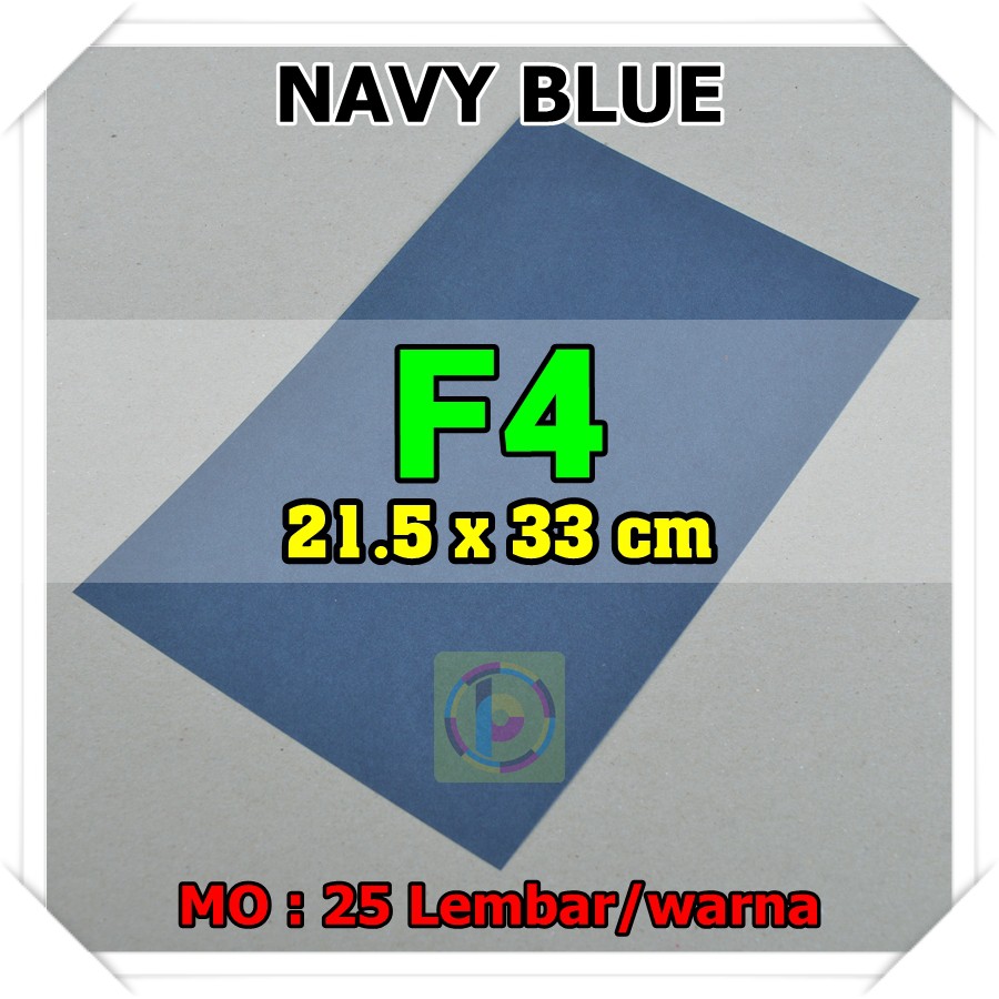 Jual Kertas Karton Jasmine / Paper Flowers Uk. F4 NAVY BLUE BIRU NAFI ...