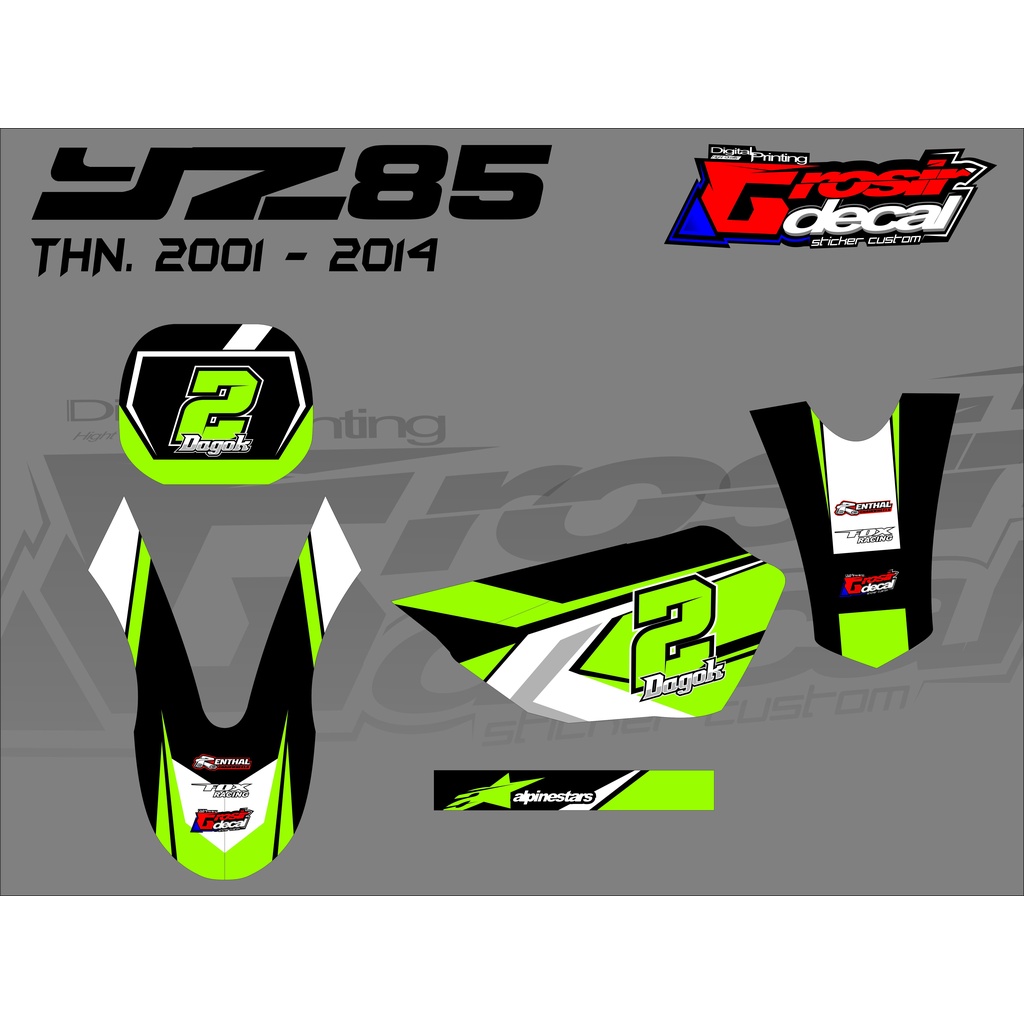 Jual Sticker Stiker YZ 85 Old Full Body Decal YZ 85 Old 2002 - 2014 ...