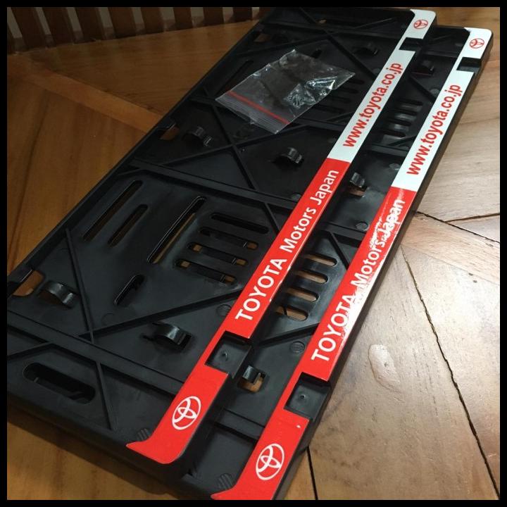 Jual Frame Plat Mobil Jdm Set Isi 2 Pcs - Toyota Motors Japan | Shopee ...