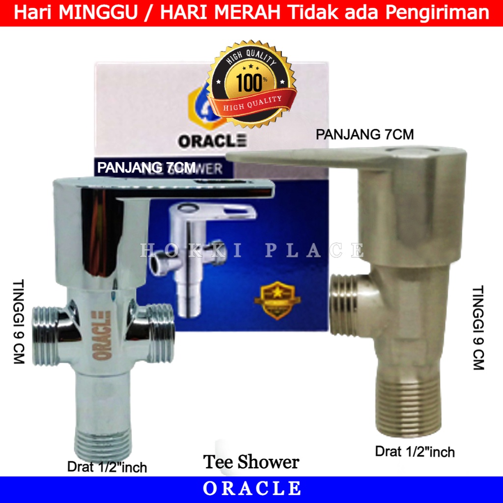 Jual Stop Kran Dobel Cabang Closet ORACLE Stop Kran Tee Shower Wc Model ...