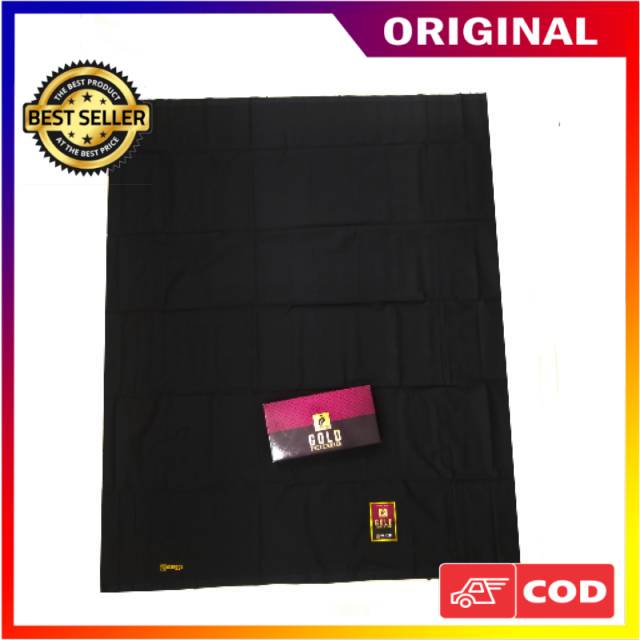 Jual MANGGA GOLD SARUNG POLOS KHUSUS HITAM | Shopee Indonesia