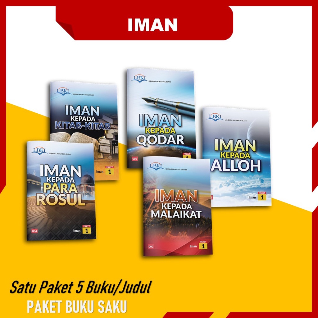 Jual BUKU PAKET SAKU ISLAMI IMAN Iman Kepada Alloh Iman Kepada Malaikat ...