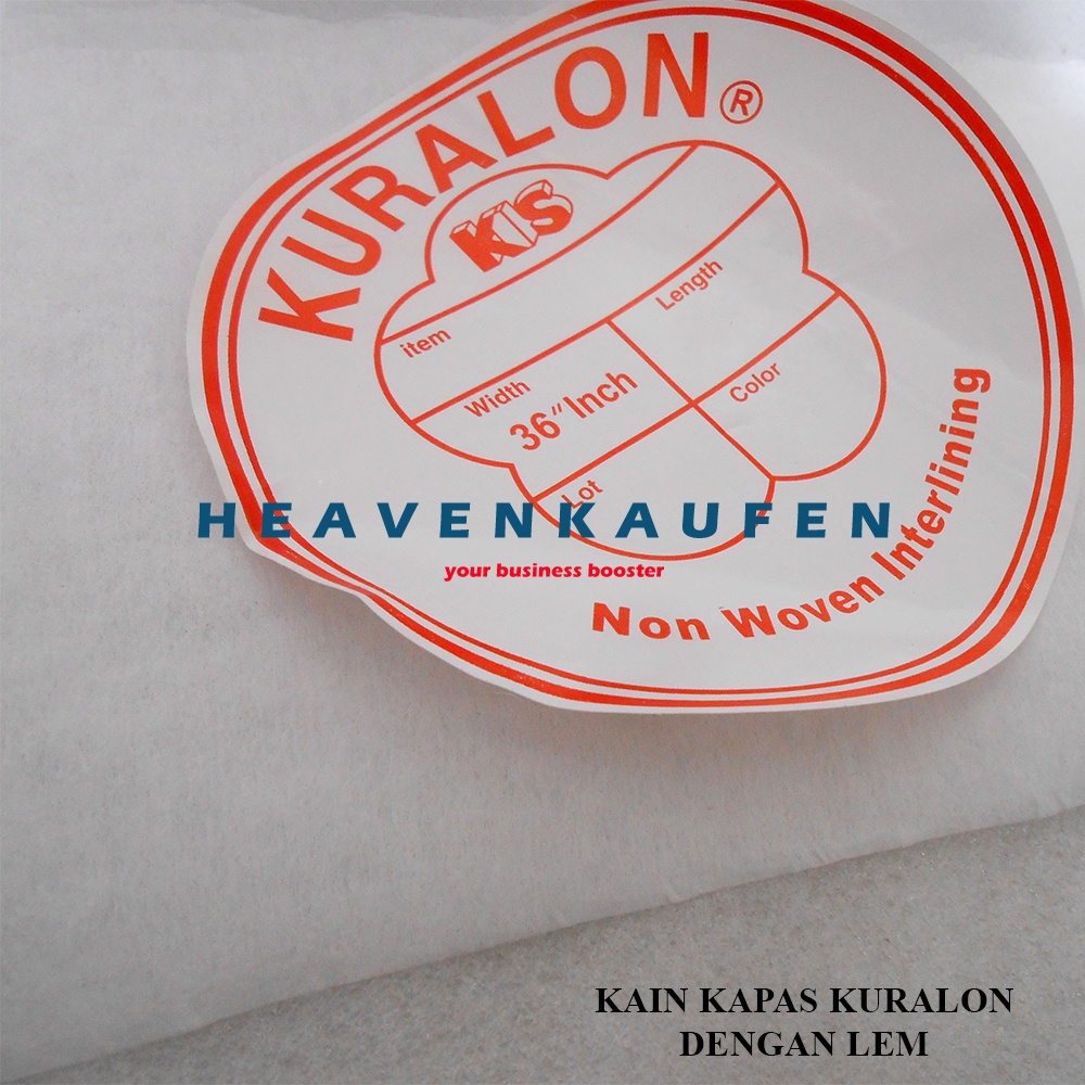 Jual Kain Kapas Kuralon Non Woven Inter Lining DENGAN Lem Harga Per ...