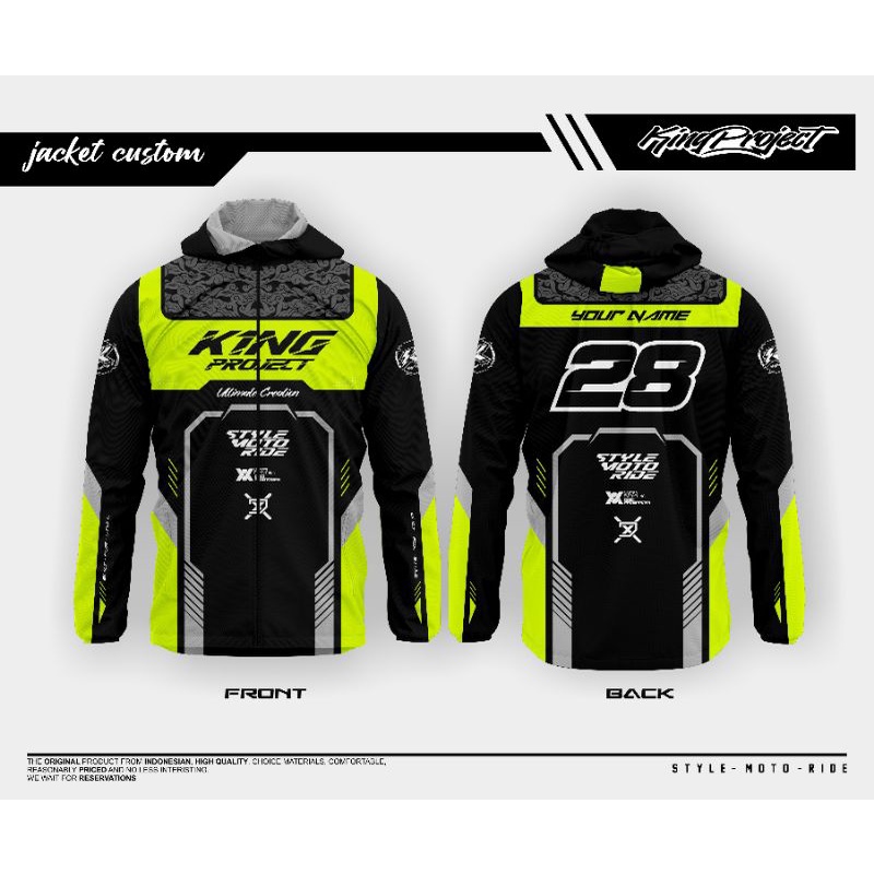 Jual Jaket Racing Jaket custom jaket kain jaket parasut | Shopee Indonesia