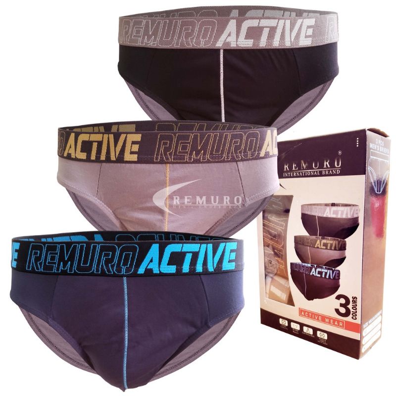 Jual cd pria REMURO active (isi 3) | Shopee Indonesia
