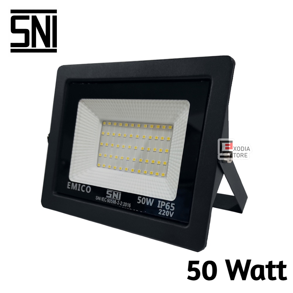 Jual Emico Lampu Sorot SMD LED 50 watt SNI IP65 Lampu Tembak Floodlight utk Panggung / Outdoor ...