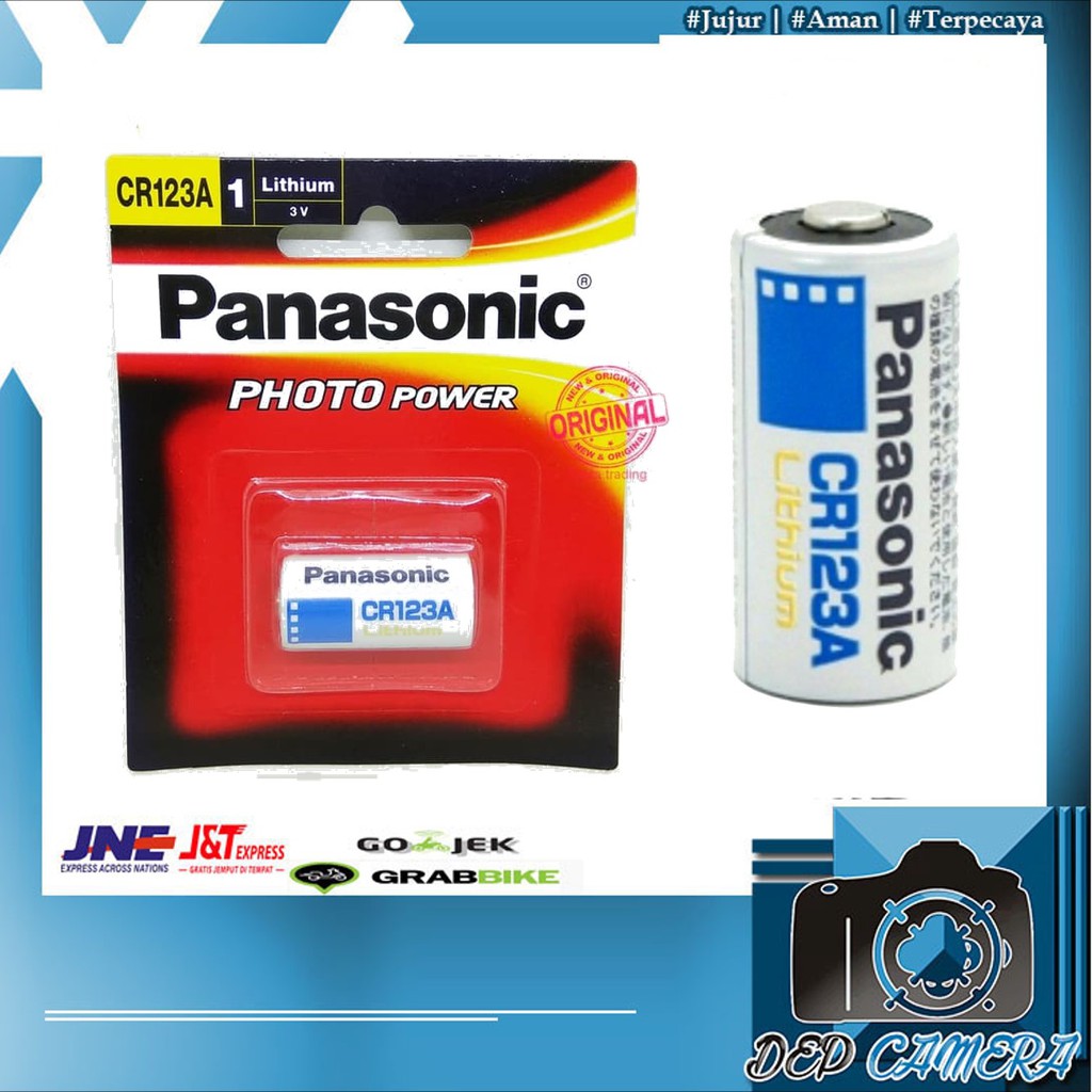 Jual Baterai Panasonic CR123A 3V Lithium Battery CR 123A Photo Power Batre | Shopee Indonesia