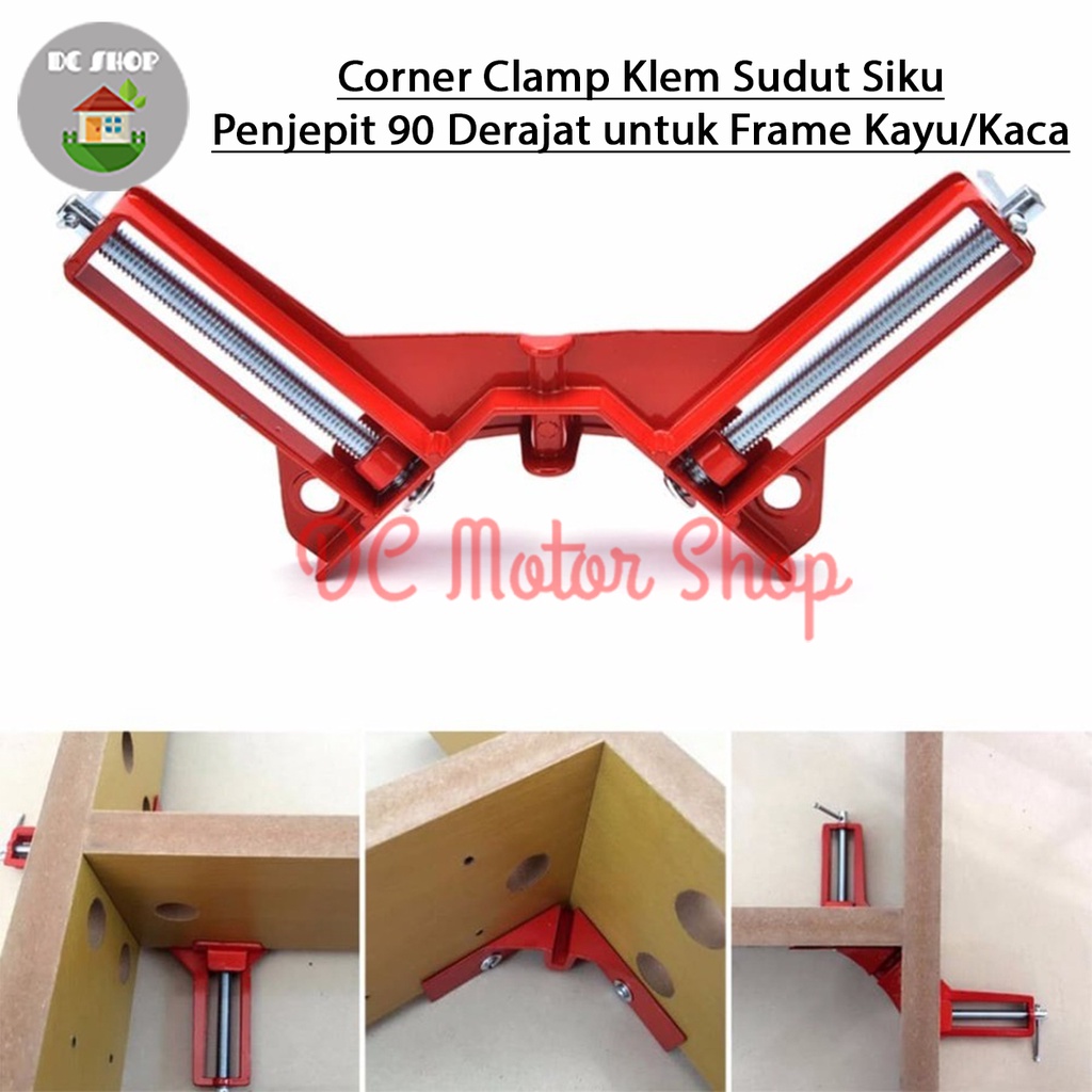 Jual Corner Clamp Klem Sudut Siku Penjepit 90 Derajat untuk Frame Kayu ...