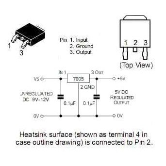 Jual Ic 7805 Voltage Regulator Linear 5 Volt 1 Ampere St Lm7805 L7805Cv ...