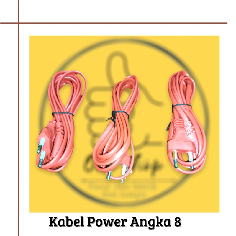 Jual Kabel Power Angka 8 / Kabel Angka 8 // KABEL AC POWER BUNTUNG SNI ...