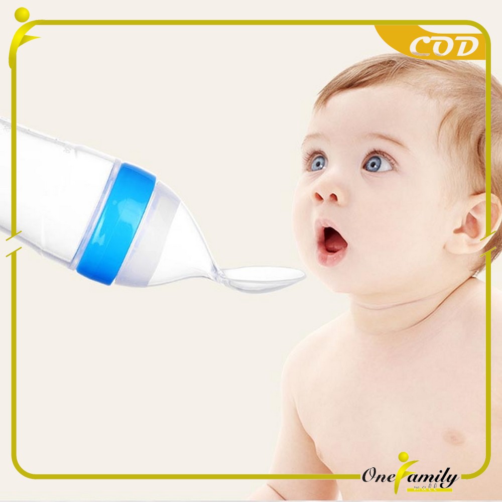 Jual ONE-C49-50 Botol Sendok Makan Bayi Botol Susu Dot Sendok Bubur MPASI Baby Spoon Feeder Food ...