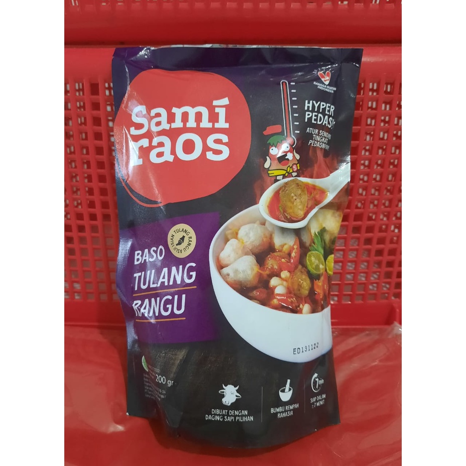 Jual Sami Raos Baso Tulang Rangu asli GARUT enak pedes nampol | Shopee ...