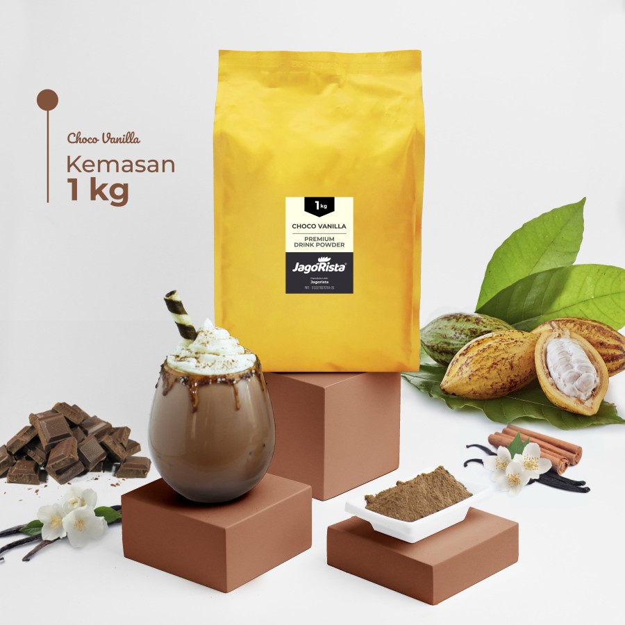 Jual BUBBLE DRINK POWDER Choco Vanilla | coklat vanilla Jagorista 1 ...