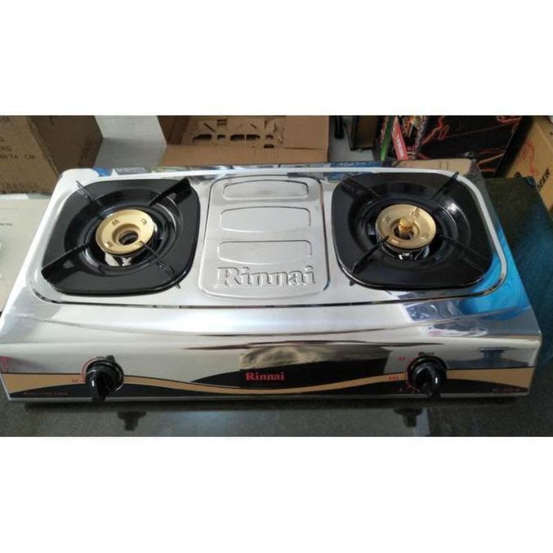 Jual KOMPOR GAS RINNAI 2 TUNGKU RINNAI 522 A SNI API LILIN STAINLESS STEEL / Paket Kompor Gas ...