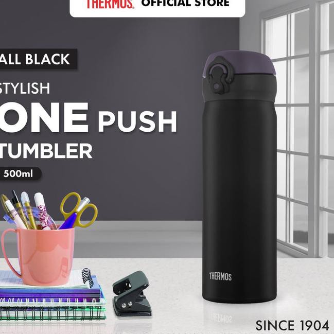 Jual Best!!-009 Thermos Tumbler One Push Ultra Light - A Black 500ml (JNL-502-ALB) | Shopee ...