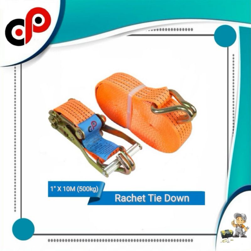 Jual Rachet Tie Down 1" X 10 Meter (500 KG) | Shopee Indonesia