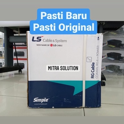 Jual Kabel Coaxial CCTV MEREK LS BY LG RG 6 & POWER 1ROLL 300 M ...