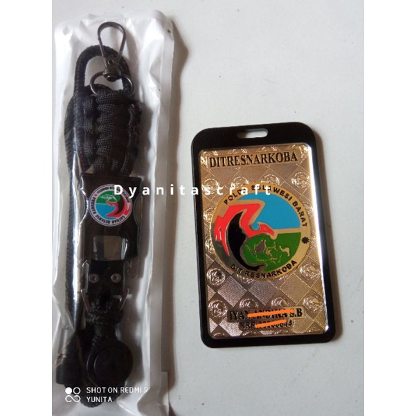 Jual CUSTOME ID CARD POLRI LOGO BULAK BALIK DEPAN BELAKANG | Name Tag ...