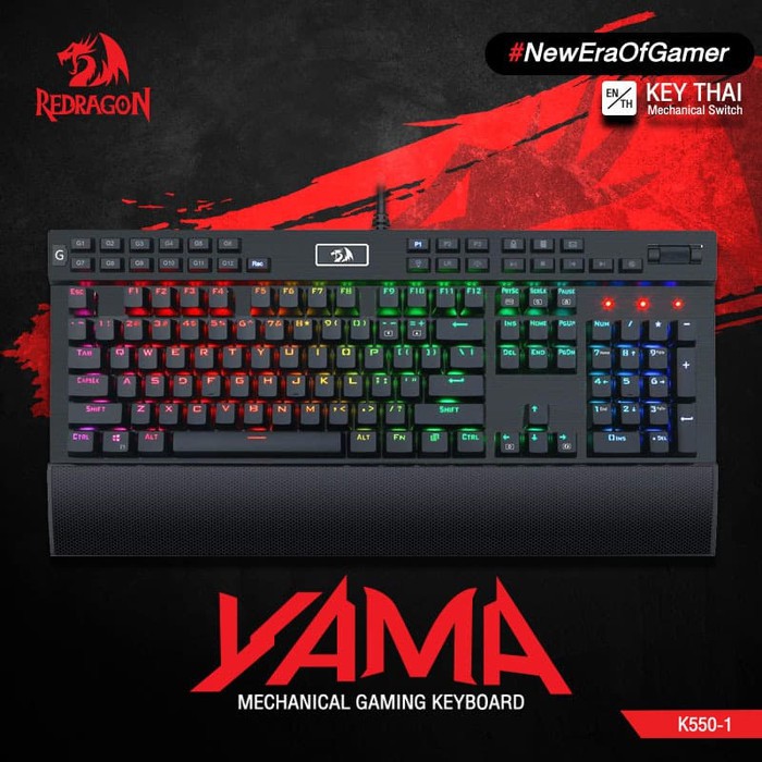 Jual Redragon K550-1 Mechanical Gaming Keyboard YAMA | Shopee Indonesia