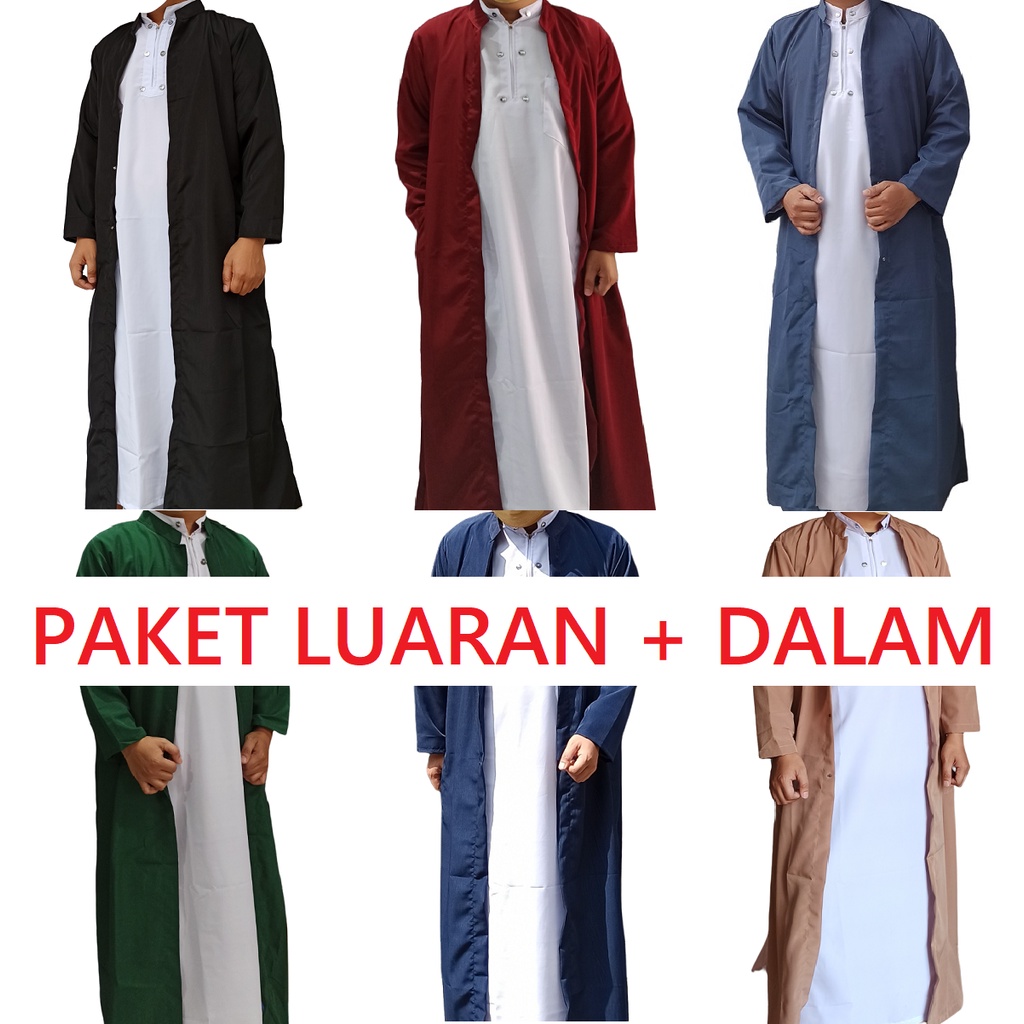 Jual GAMIS PRIA GAMIS LUARAN SATU SET LAKI LAKI JUBAH LUARAN PREMIUM ...